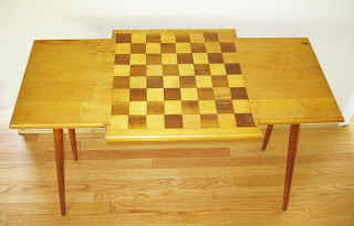 Gotcha Modern!: Mid Century Mod Checkers / Chess Table