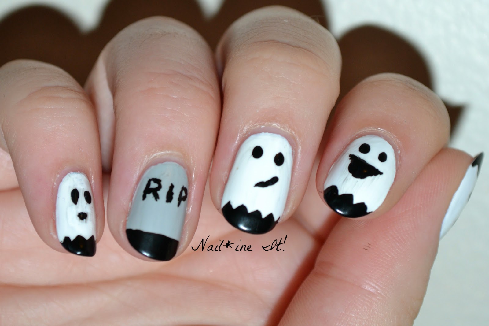 Nail*ine It!: Ghosts, & Tombstones, & Tutorials, Oh My!