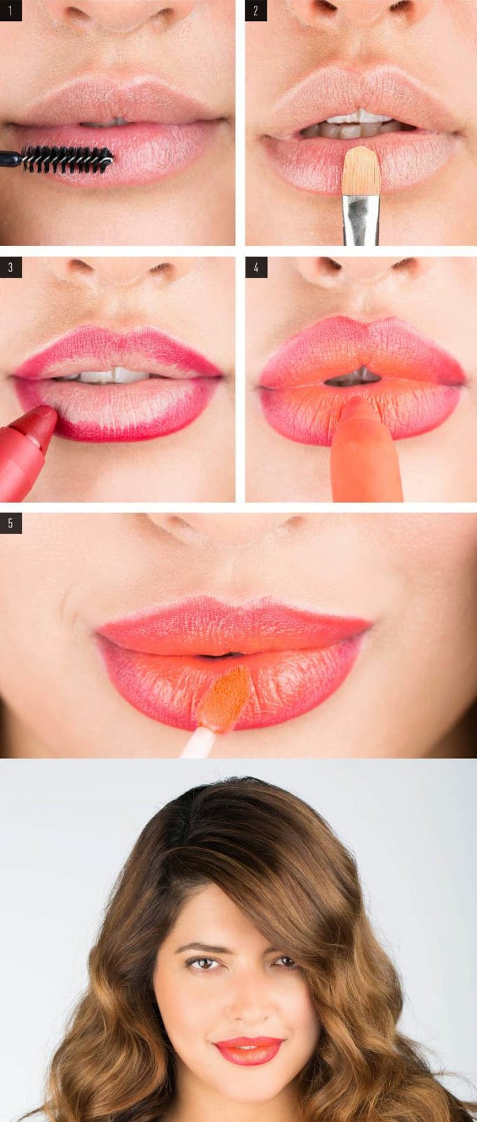 How to do a Perfect Two Toned Sandwiching Colors Lipstick Style - Step ...