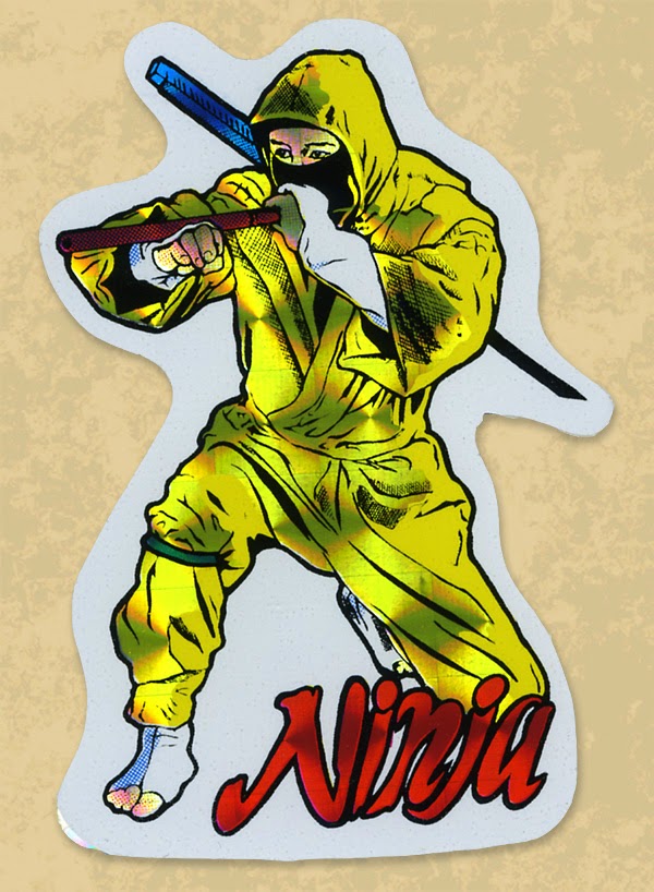 Cool-tura retro. La mejor forma de (re)vivir los ochentas.: Stickers Ninja