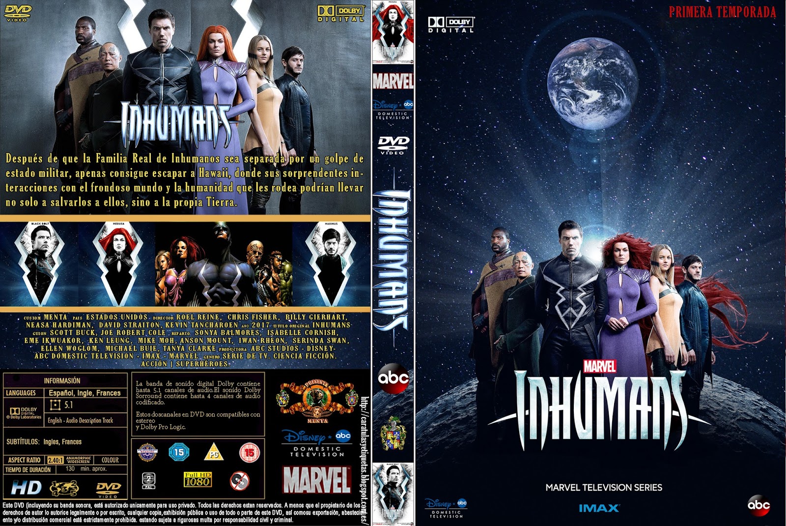 Caratulas y etiquetas: Inhumans (Serie de TV)