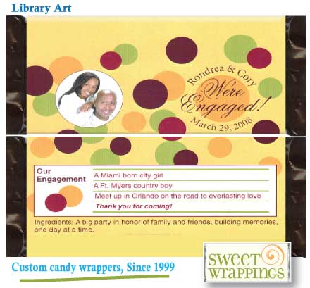 Personalized Candy Wrappers and Party Favors by Sweet Wrappings : 2017