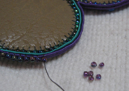 Beading Arts: Necklace with soutache braid trim - part three