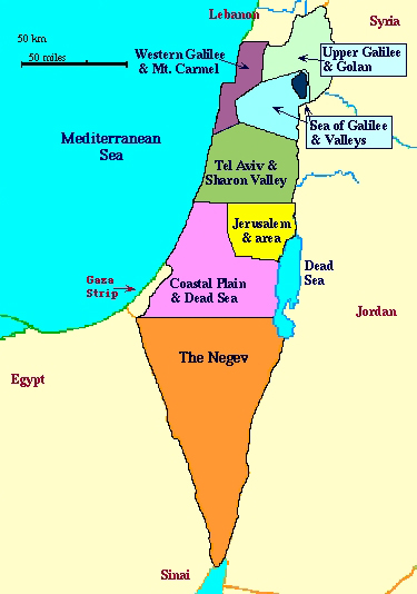 israel Map Regions