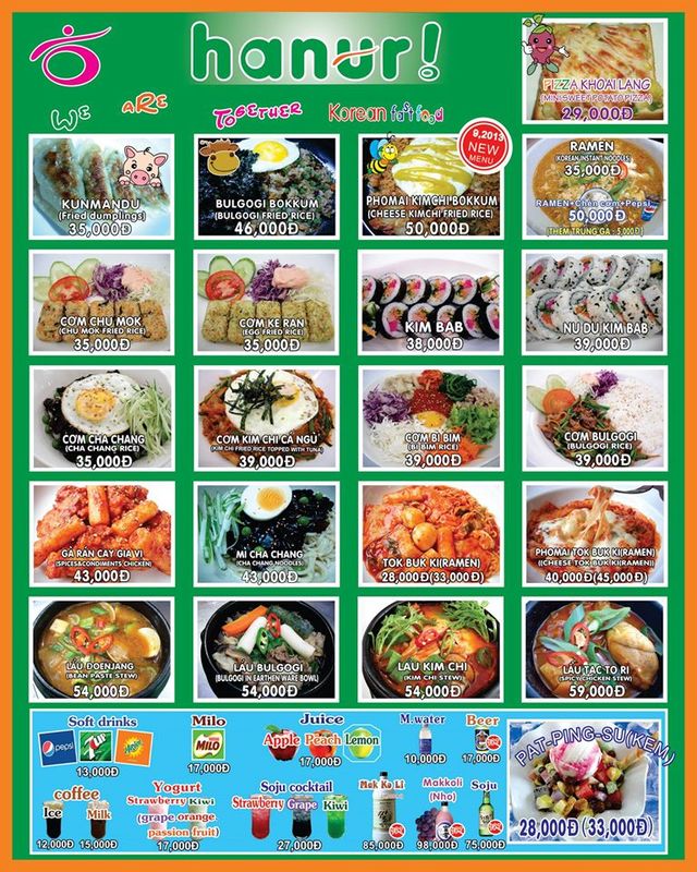 Khoa Phệ - Food & Travel: HANURI - ẨM THỰC HÀN QUỐC GIÁ CẢ HẠT DẺ MÀ ...