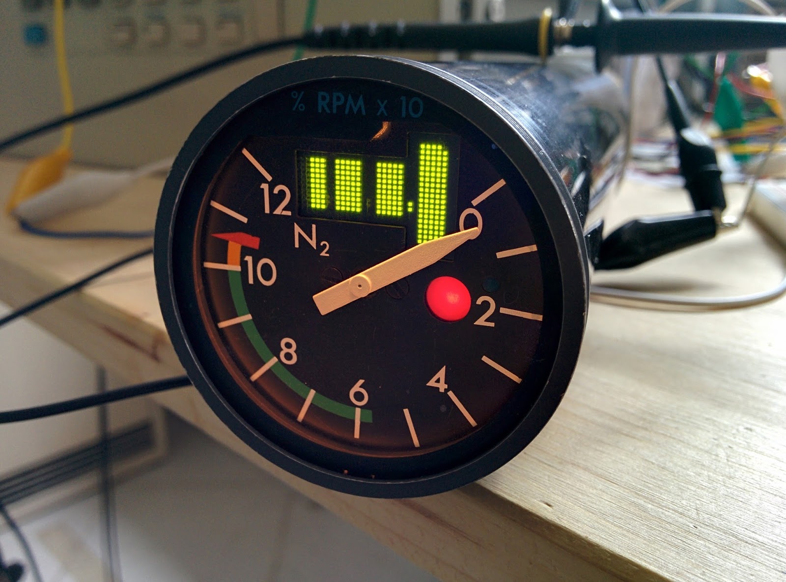 Boeing 737-300 Flight Deck Sim : N2 % RPM Indicator
