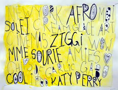 artisan des arts: Wobbly word art - grade 5/6