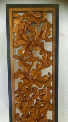 Ukiran Kayu Bunga Timbul - Gambar Ukiran Kayu