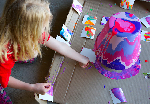 Holly's Arts and Crafts Corner: Craft Project: Pour Paint Handmade Cards