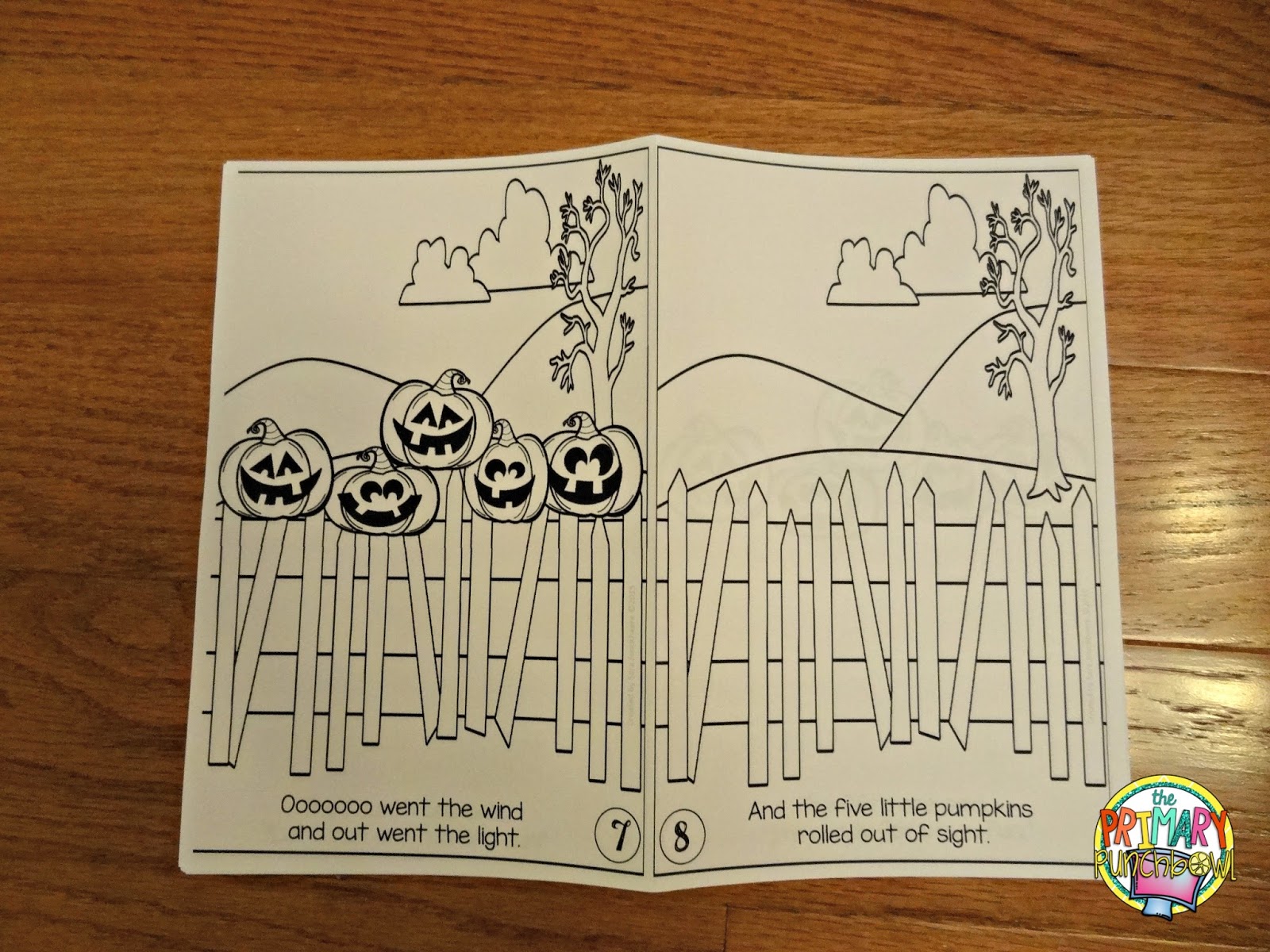 Five Little Pumpkins + A Freebie - The Primary Punchbowl