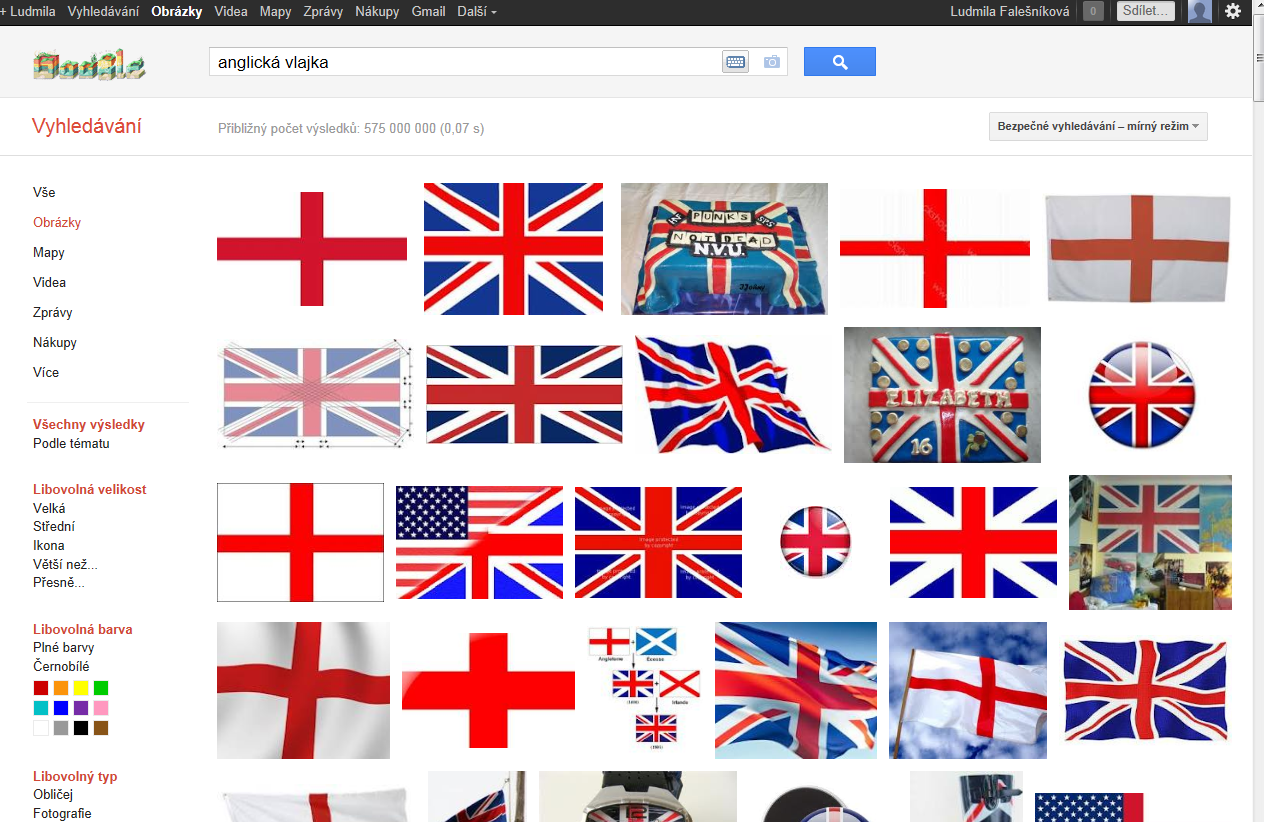 Case study: 20. Google obrázky