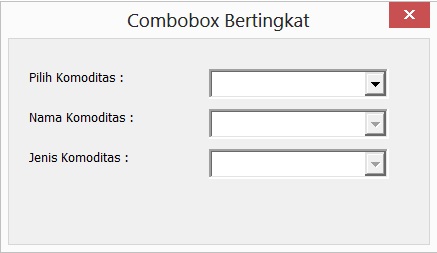 Grids and Logic: Dasar Macro - Membuat Combobox bertingkat