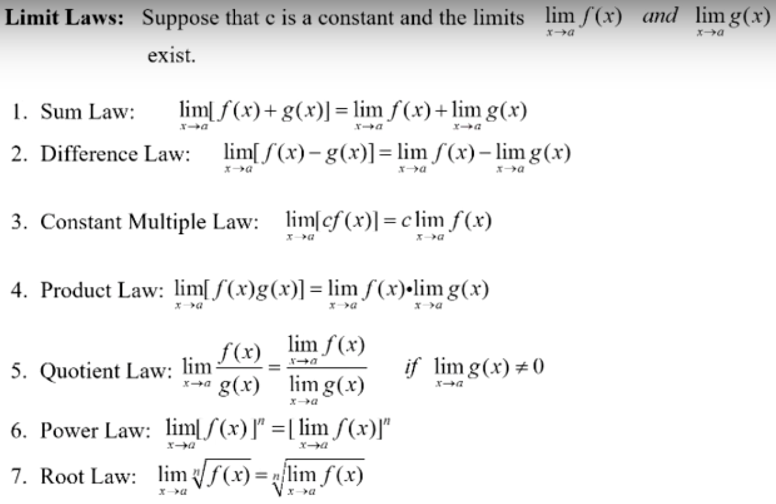 MakeTheBrainHappy Limits In Calculus