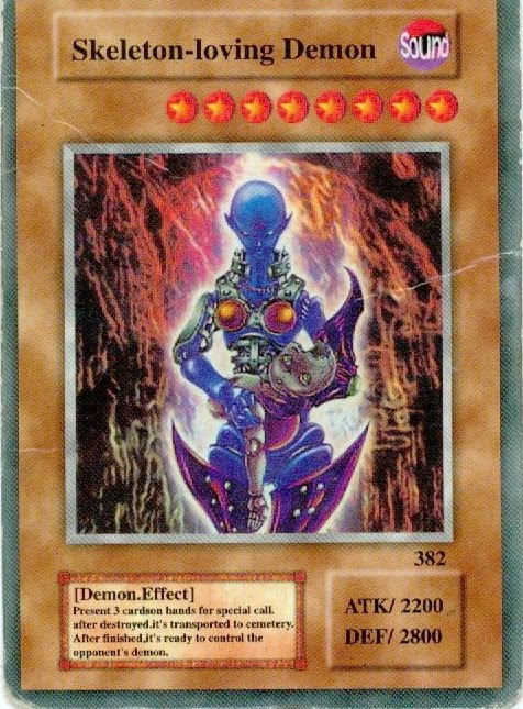 Yu-gi-oh! Amazing Cards 022: Skeleton-loving Demon ~ Retro Gaming Life