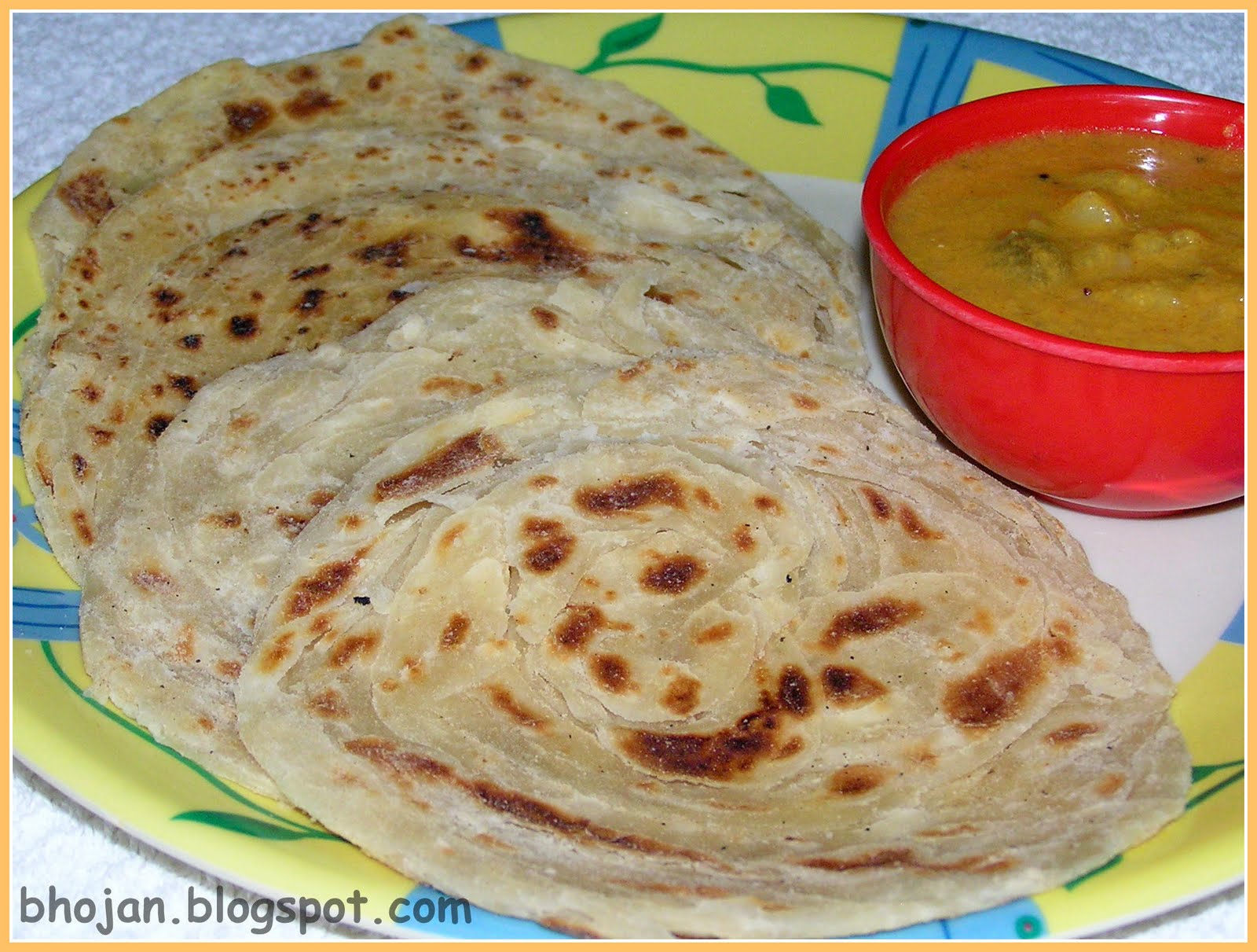 Bhojan: Layered Parotta - Kerala Style