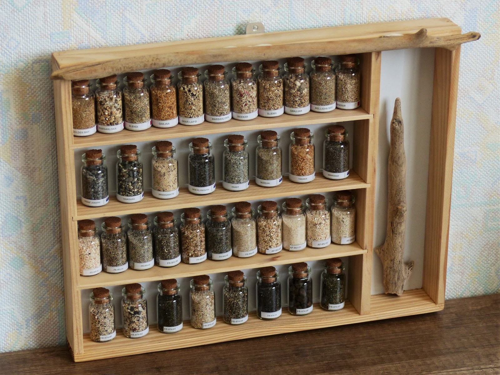 Ma collection de sable: Une petite vitrine