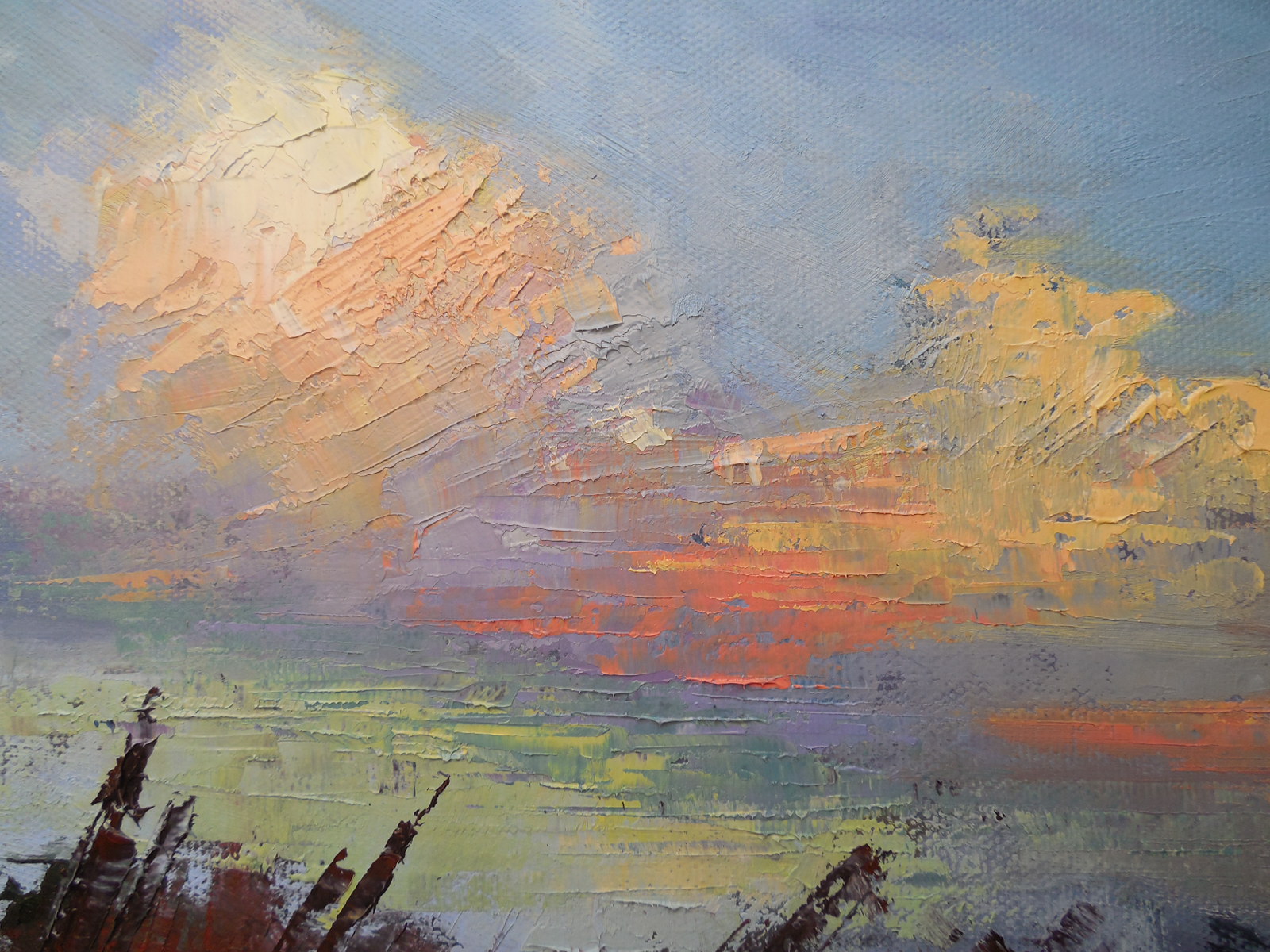 CAROL SCHIFF DAILY PAINTING STUDIO: Sky Painting, Daily Painting, Small ...