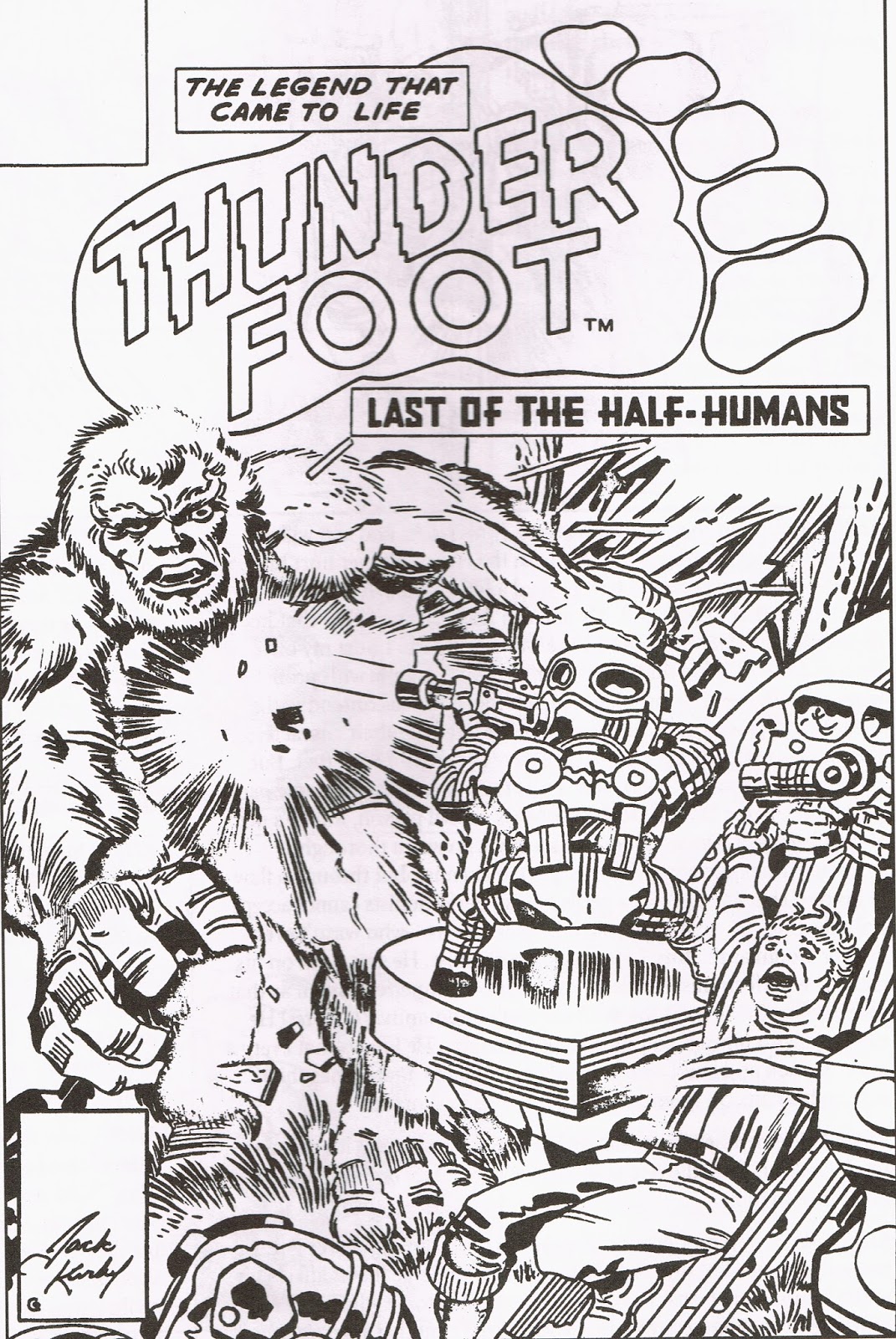Cap'n's Comics: Thunderfoot by Jack Kirby