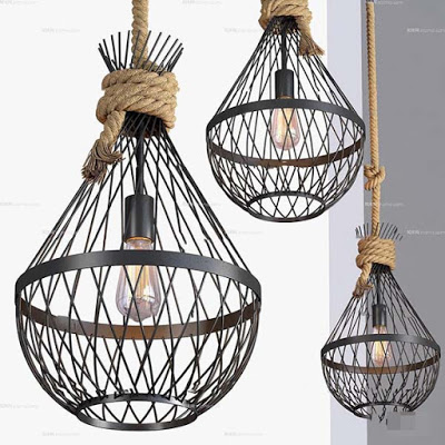 Sketchup 3D model : Hanging lights