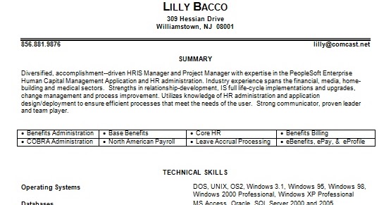 Manager Oracle Sample Resume Format in Word Free Download