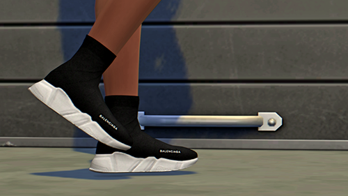 The Black Simmer: Balenciaga Speed Trainer by 8o8 Sims