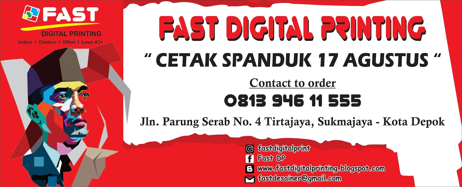 FAST DIGITAL PRINTING : CETAK SPANDUK 17 AGUSTUS « Fast Digital Printing