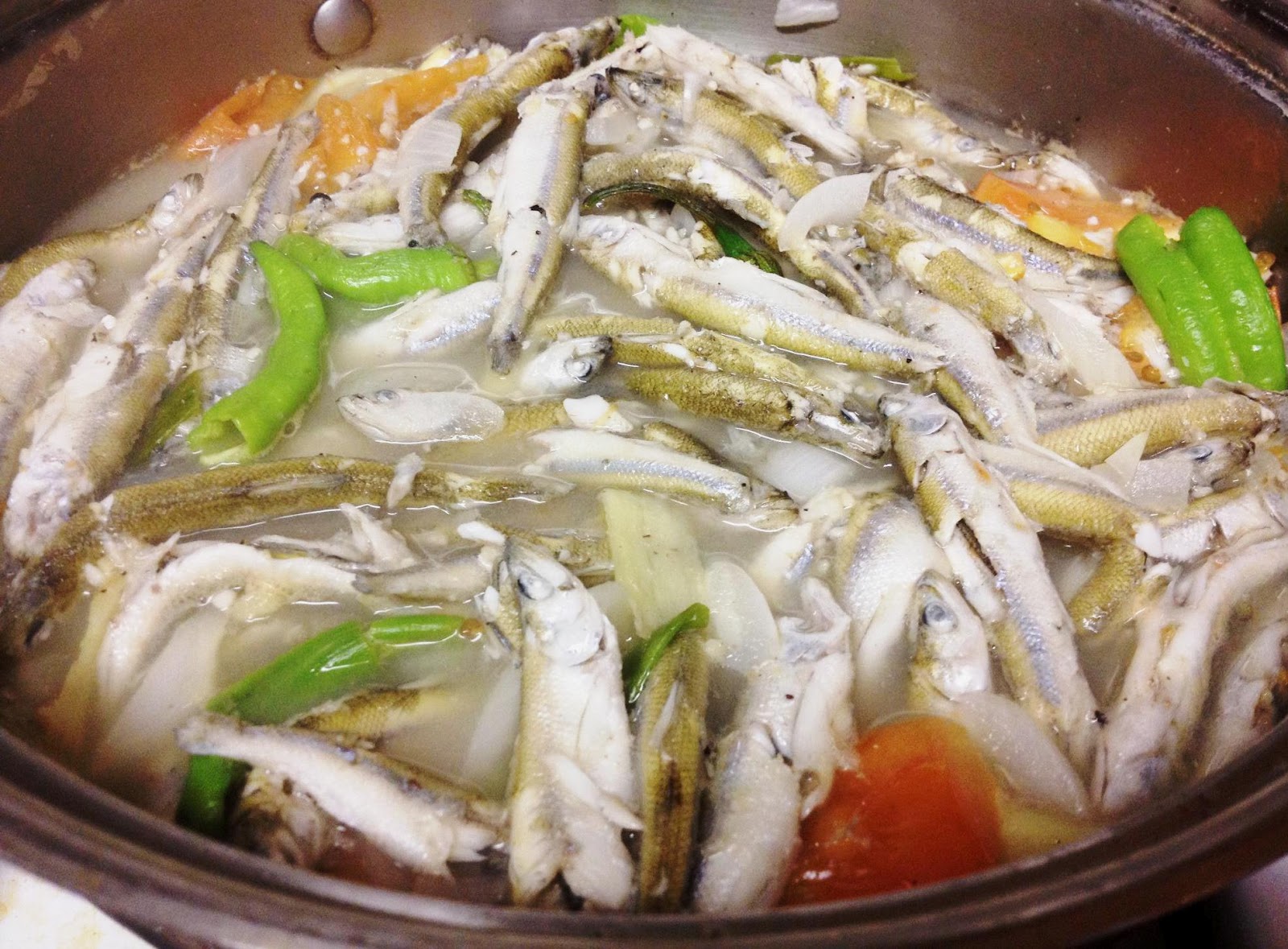 FoodS-We-Cook: pork sisig and paksiw na smelts (dilis)