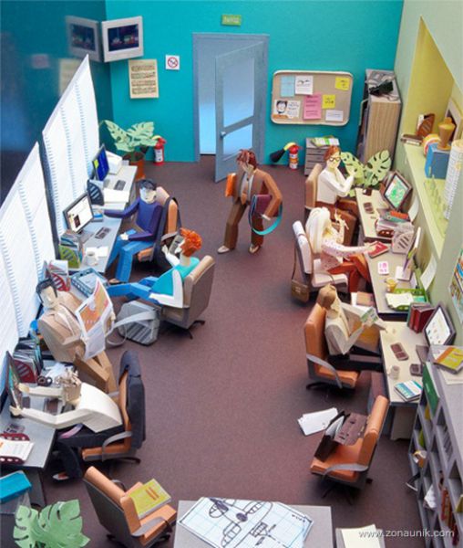 In The Office Papercraft | E-PaperCraft