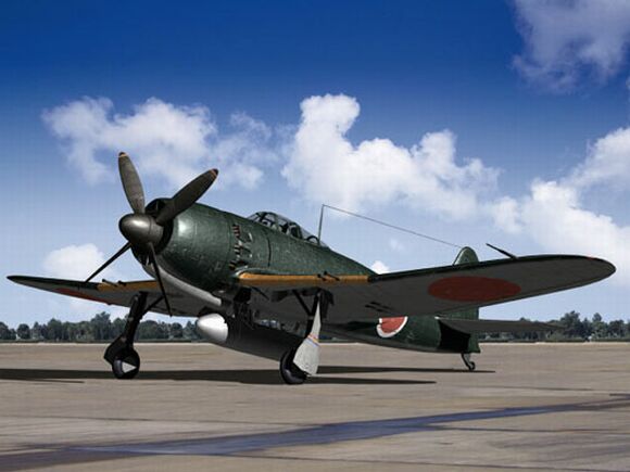 Airplanes in the skies + FAF history: Mitsubishi A7M
