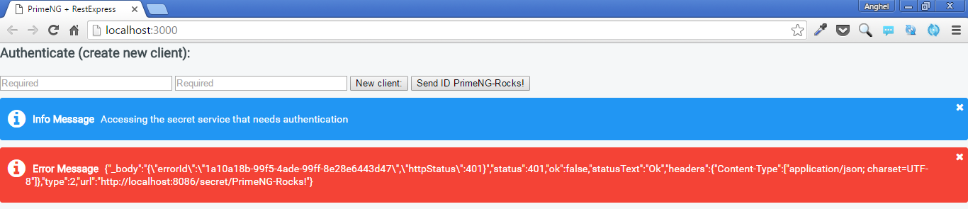 Java Ee Novices Using Primeng To Authenticate Via Jwt To A Container Less Restexpress Microservice