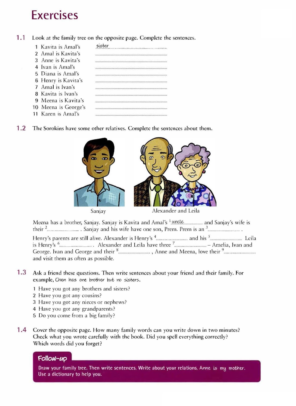 Vocabulary | The family | La Familia | Elementary