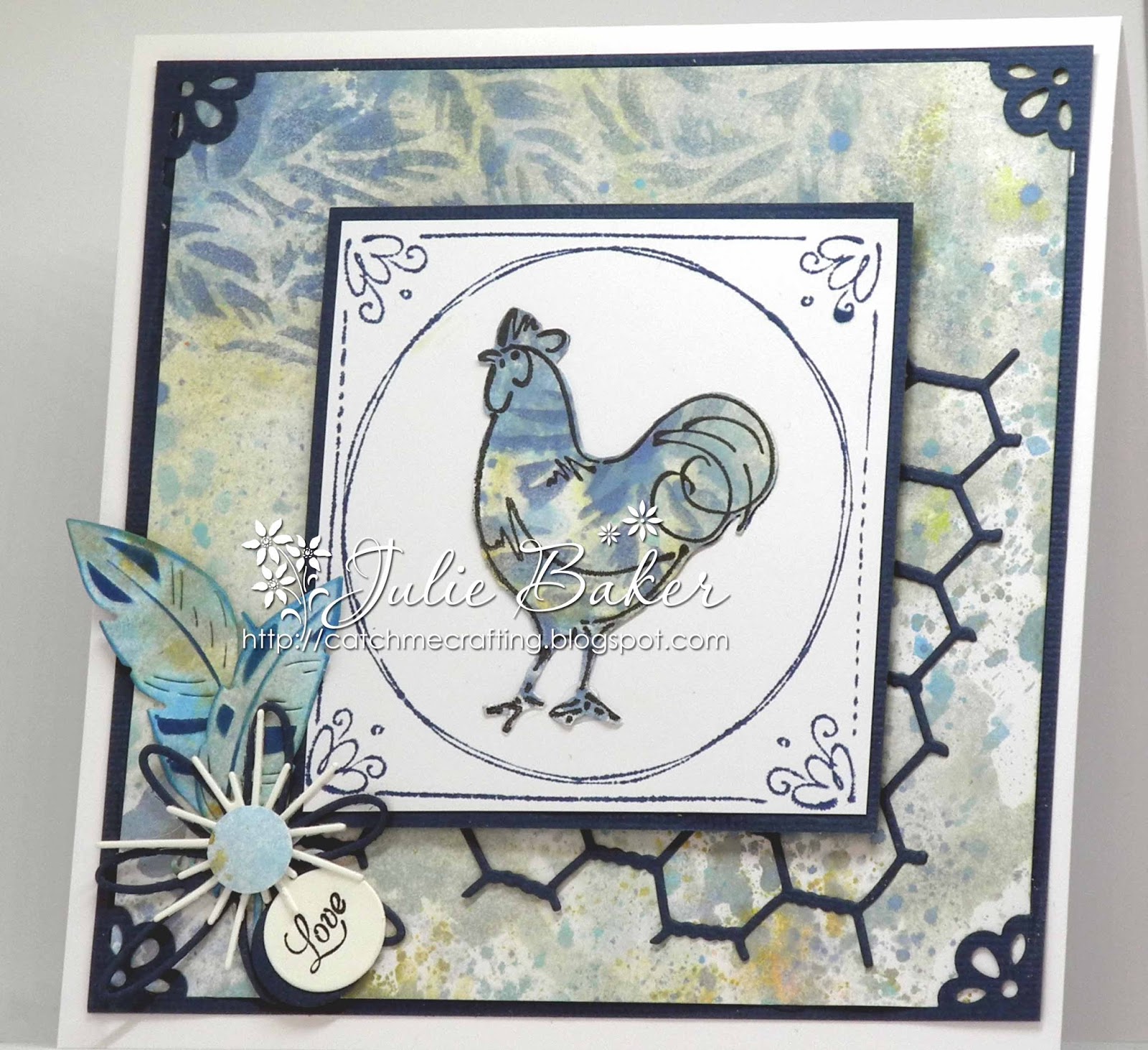 Julie's Blog - Catch Me Crafting: Marianne Design Mixed Media Chickens
