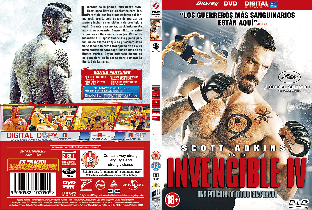 INVENCIBLE IV - Undisputed 4 ~ Cover Dvd Bluray
