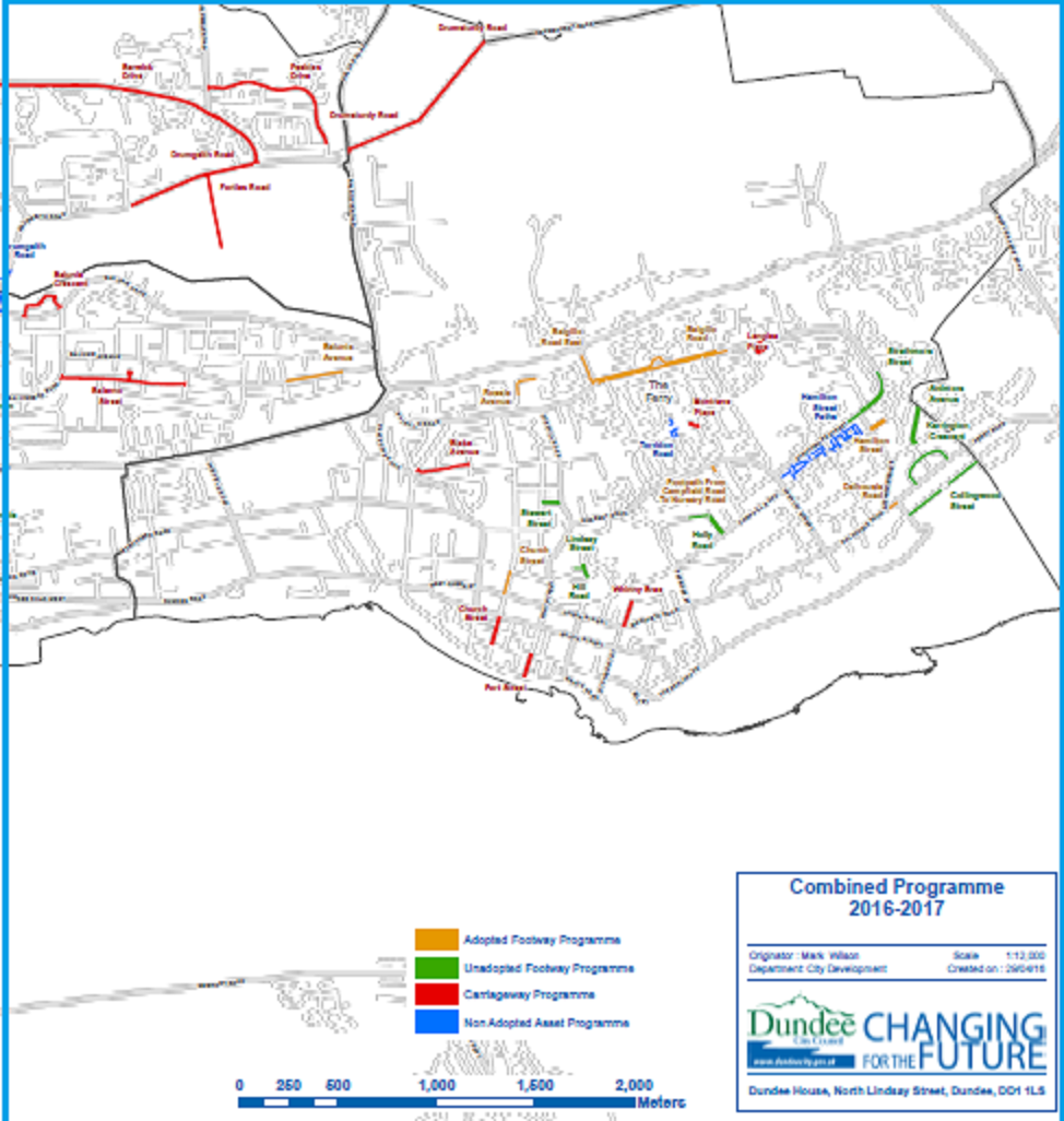 Laurie Bidwell: Road and Footway Planned Improvement in Dundee 2016-17