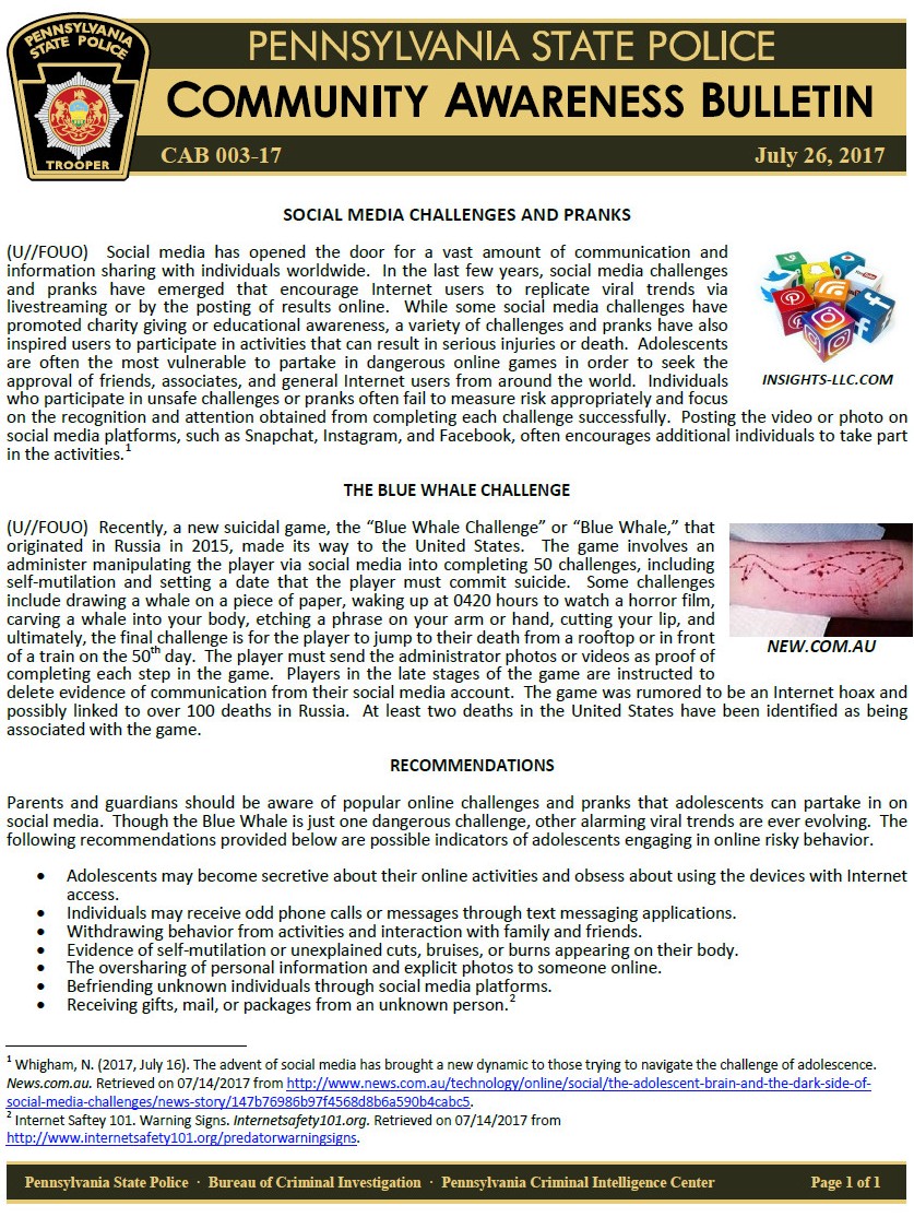 Wellsville Regional News (dot) com: Pennsylvania State Police Issue ...