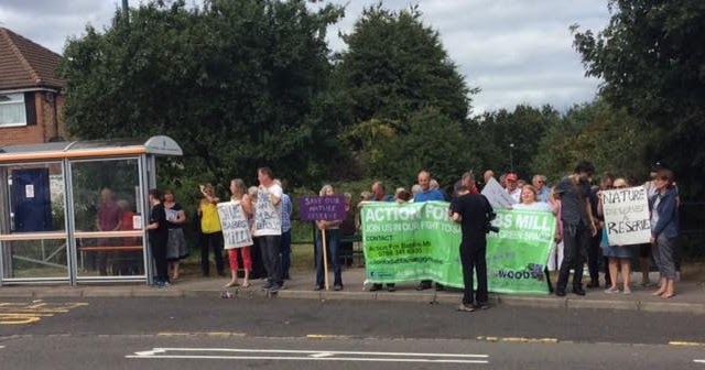 Other Side of Solihull: Protest over housing development held at Babbs ...