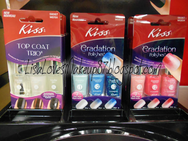 LisaLovesMakeup87: Spotted: Kiss Gradation Polishes & Top Coat Trio