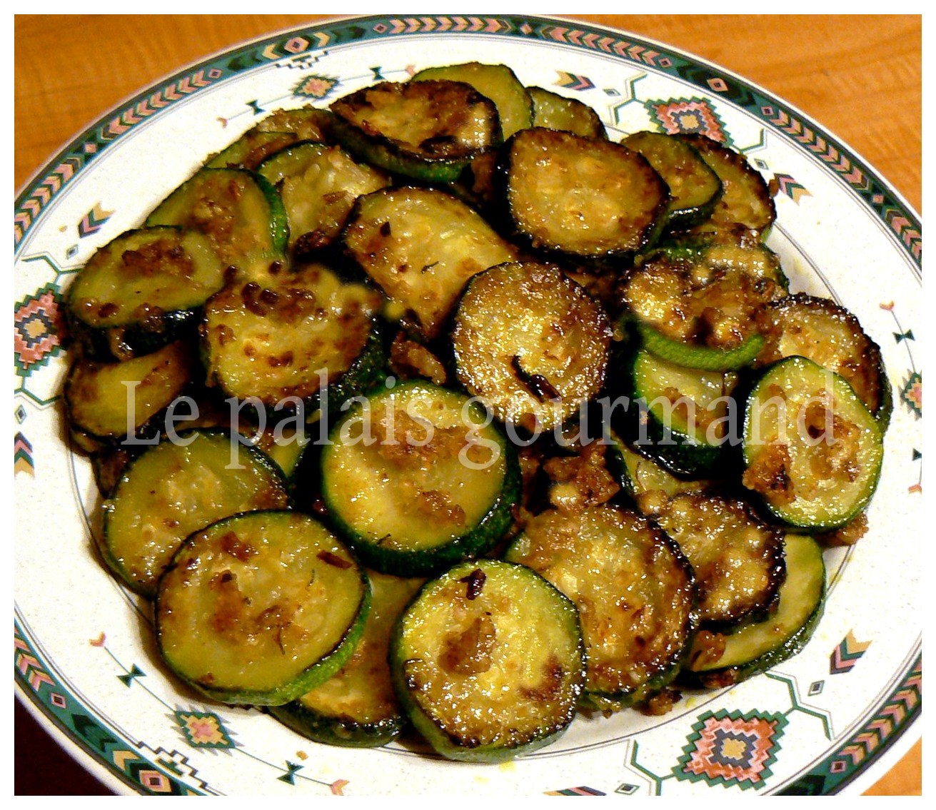 Le palais gourmand: Courgettes à l'ail et au parmesan