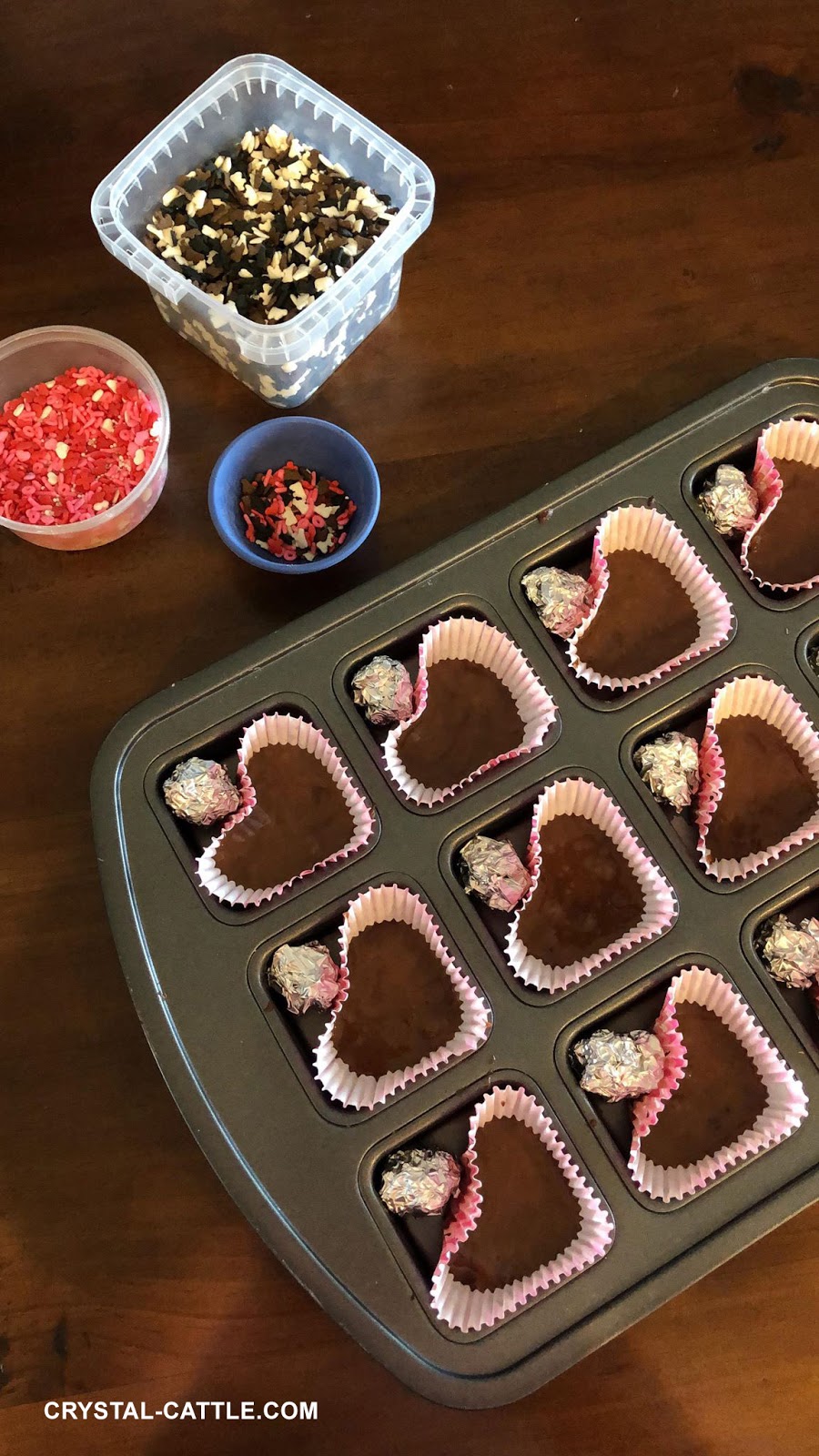 Crystal Cattle: Easy Heart Shaped Cupcakes