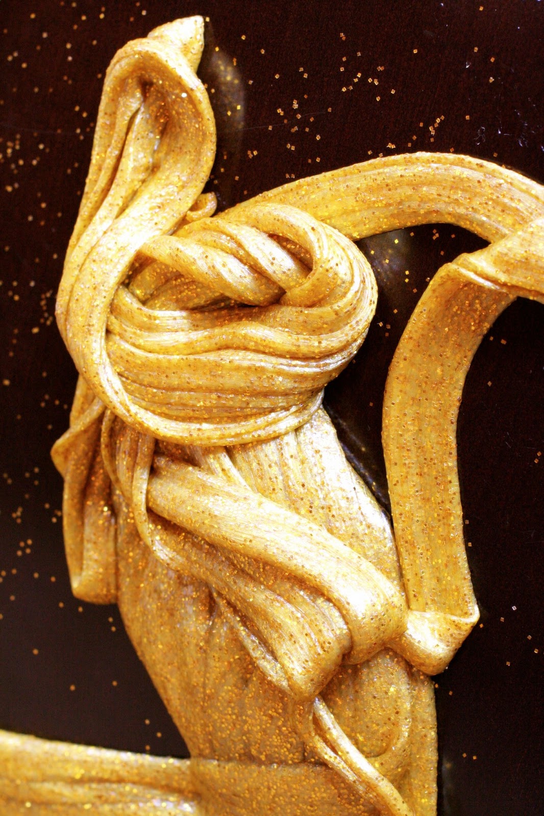 Golden Glitter Slime