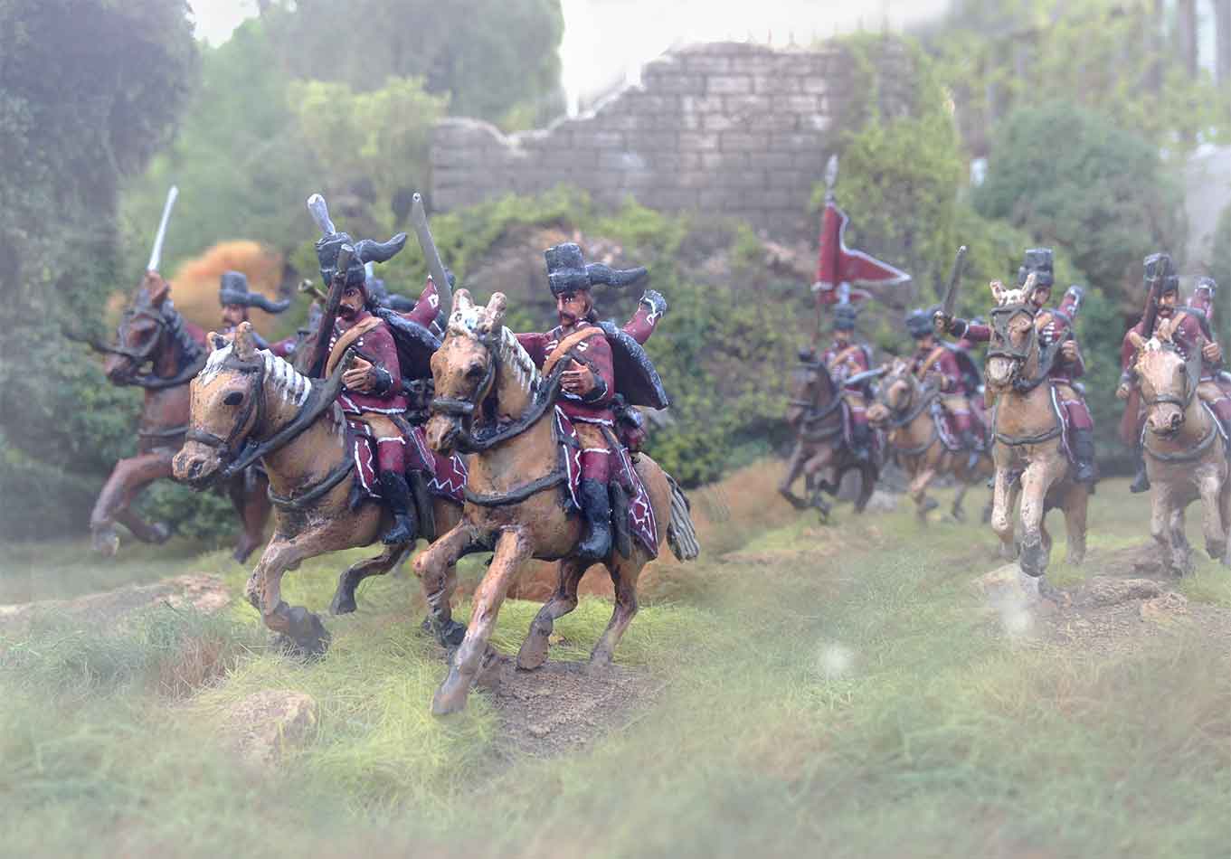 Scheck´s Zinnsoldatenkriege: Prussian Red Hussars