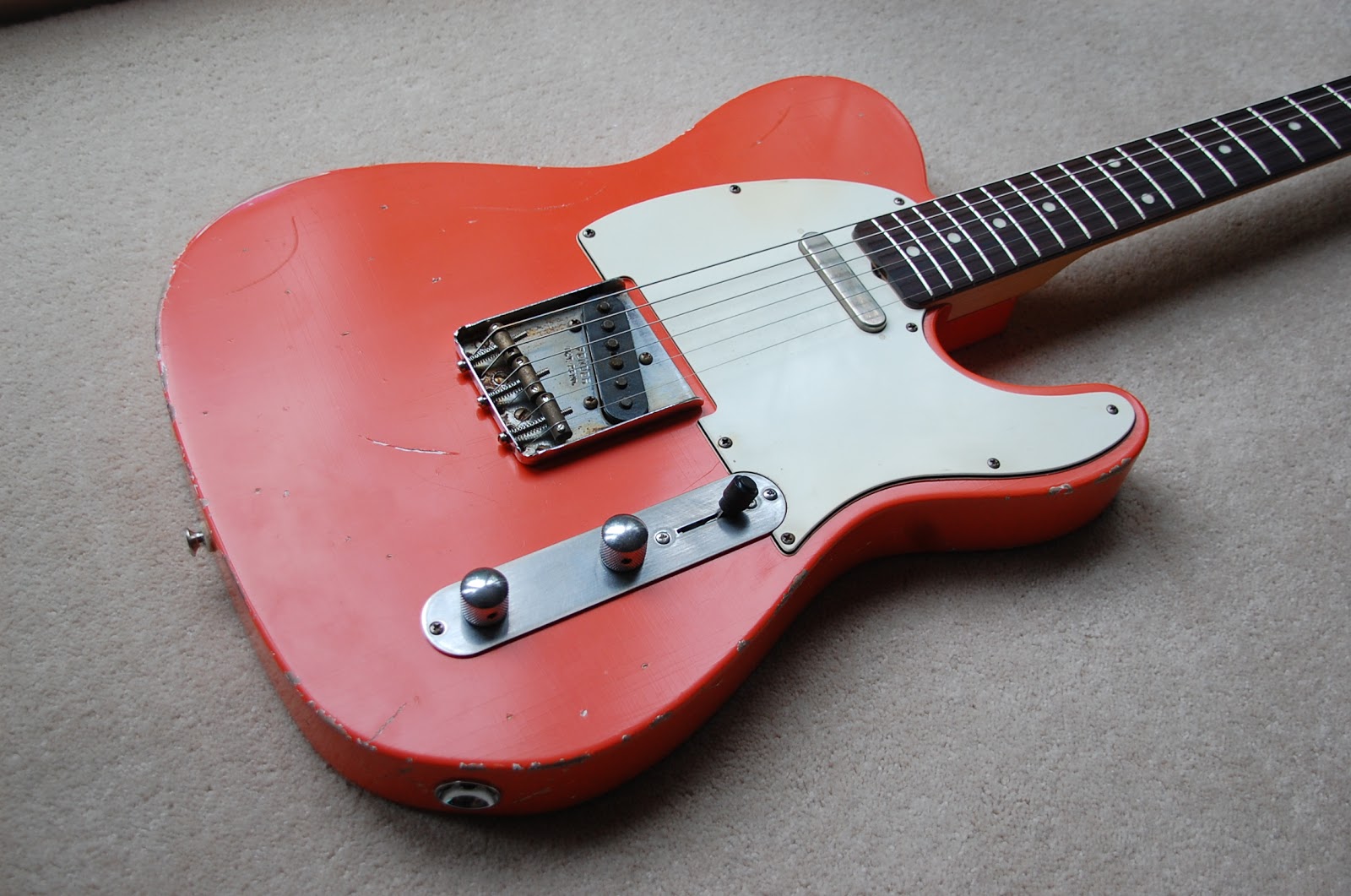 Grail Guitars: SOLD: Grail Fiesta Red Tele