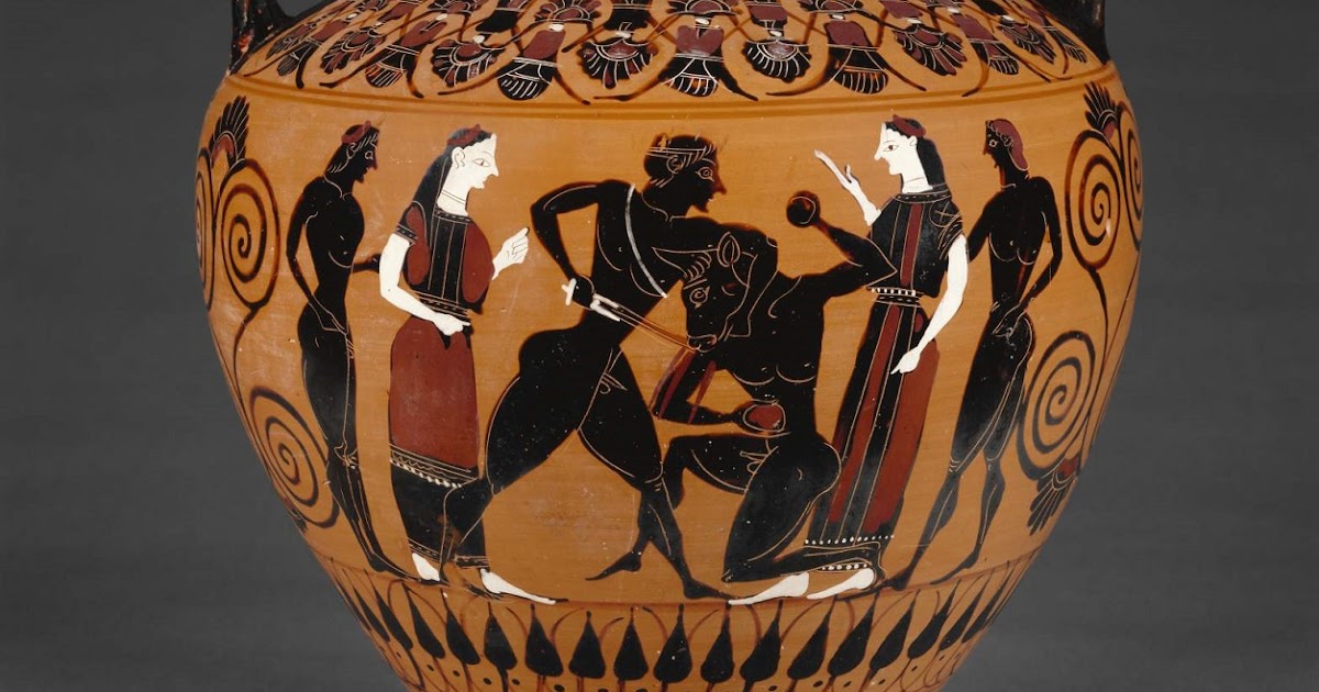 Spencer Alley: Theseus - Painted Terracotta from Ancient Greece