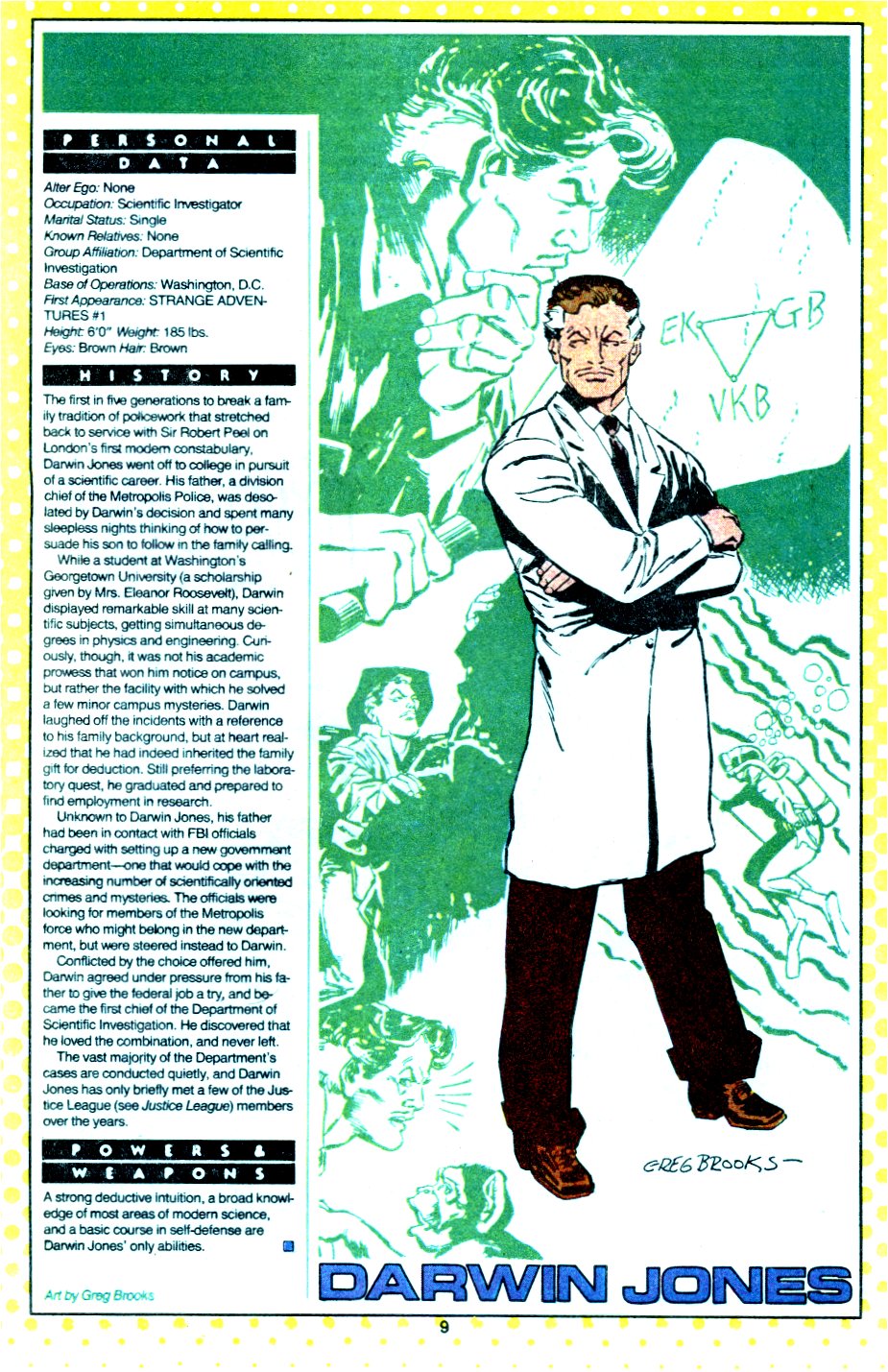 Fichas de Superheroes Marvel y DC: Darwin Jones