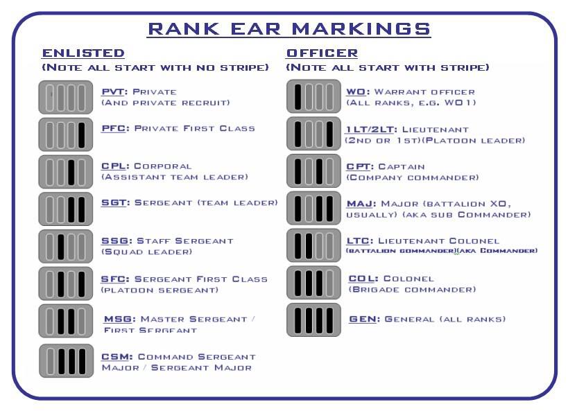 BITACORA SANDTROOPER TD-7457: Tabla de rangos de stormtroopers o ...