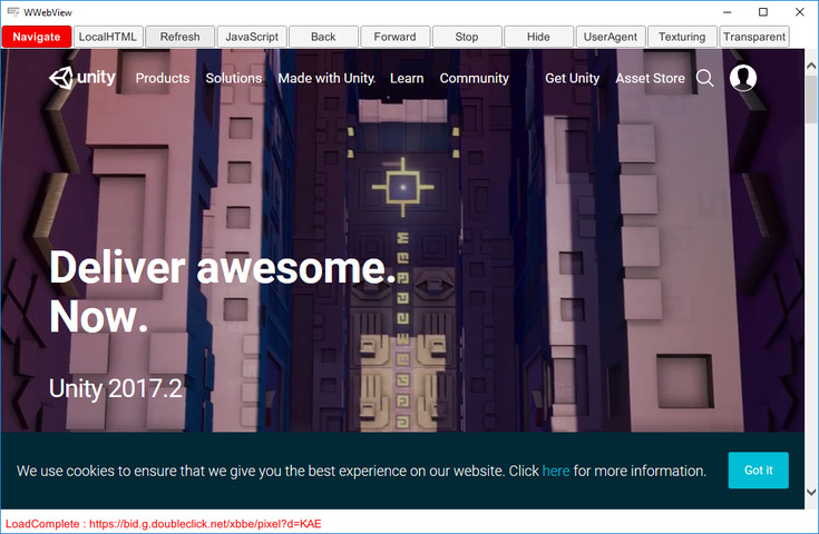Windows Webview Unity Plugin Wwebview