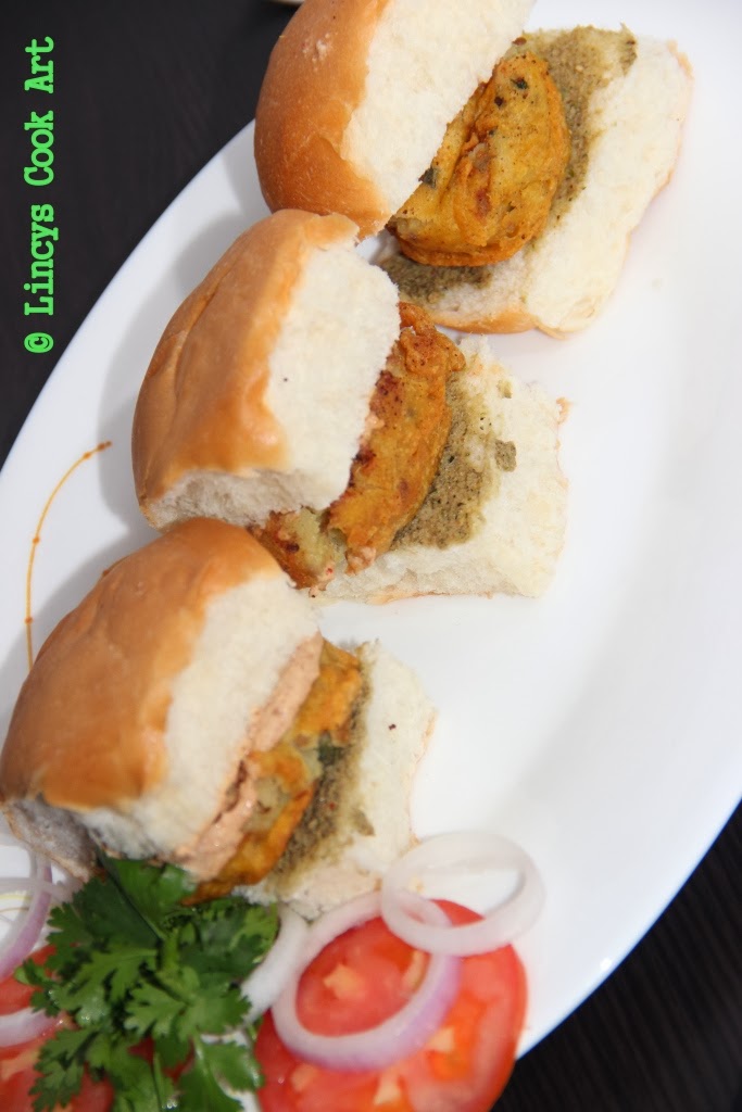 Vada Pav/ Wada Pav/ Indian Burger/ Vada Paav ~ Lincy's Cook Art