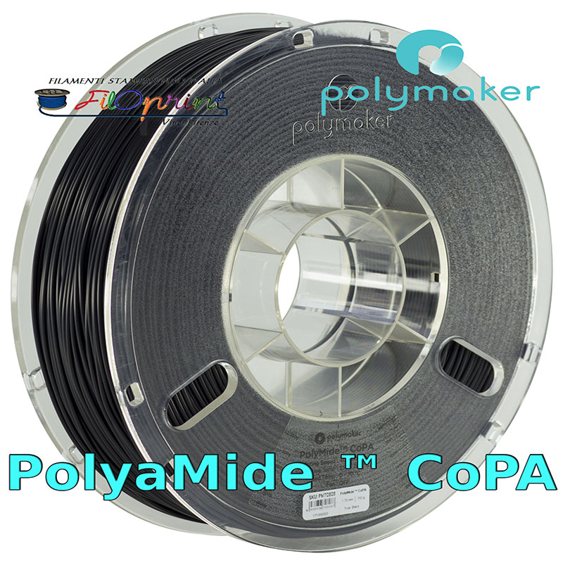 FILAMENTO PER STAMPA 3D POLIAMMIDE COPA BY POLYMAKER FACILE DA STAMPARE WARP FREE, RESISTENTE ...