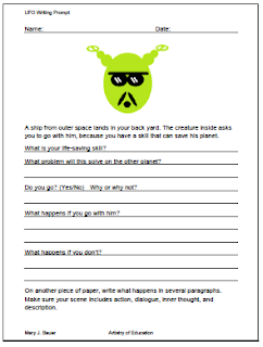Artistry of Education: UFO Scene Writing Prompt
