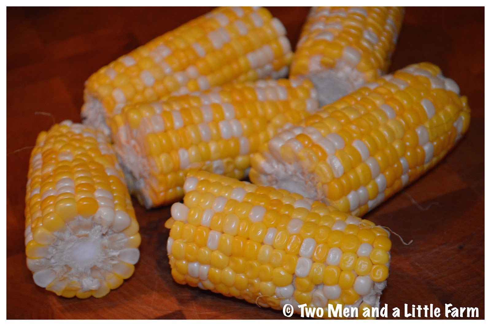 Two Men and a Little Farm: VACUUM SAVING FRESH CORN